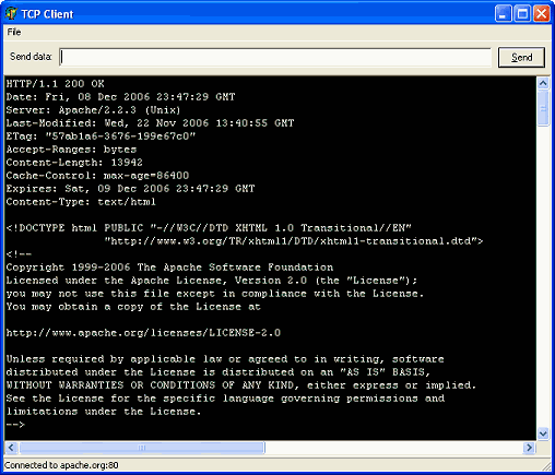 Tcp Client For Windows 
